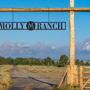 Metal Ranch Entrance Signs, Custom Farm Signs, Ranch Gate Signs ...