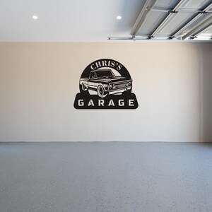 Personalized Garage Metal Sign, Custom Name, Dad's Gift - Etsy