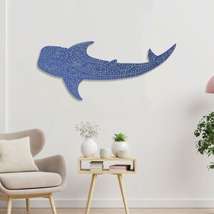 Whale Shark, Whale Shark Wall Decor, Large Wall Art, Shark Decor, Whale ...