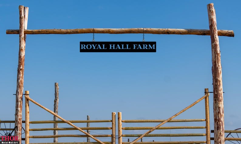 Farm Gate Signs, Customized Ranch Signs, Farm Entrance Signs, Custom ...