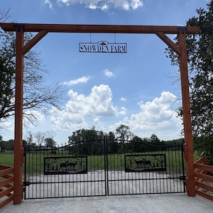 Farm Sign Metal, Custom Farm Signs, Farmhouse Sign, Ranch Entrance ...