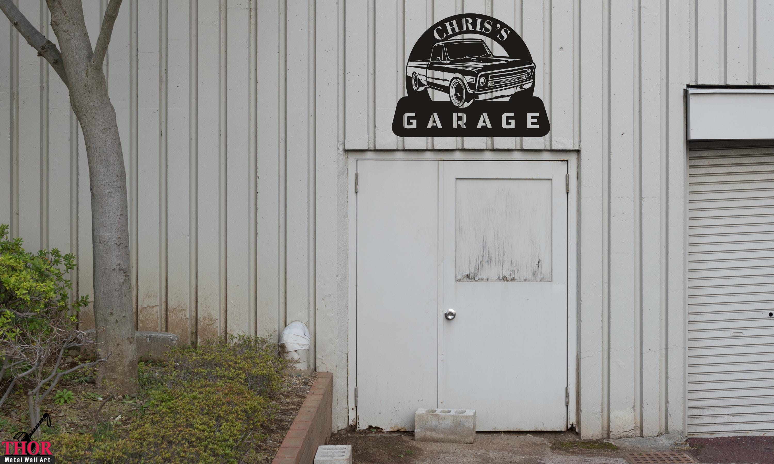 Personalized Garage Metal Sign, Custom Name, Dad's Gift - Etsy