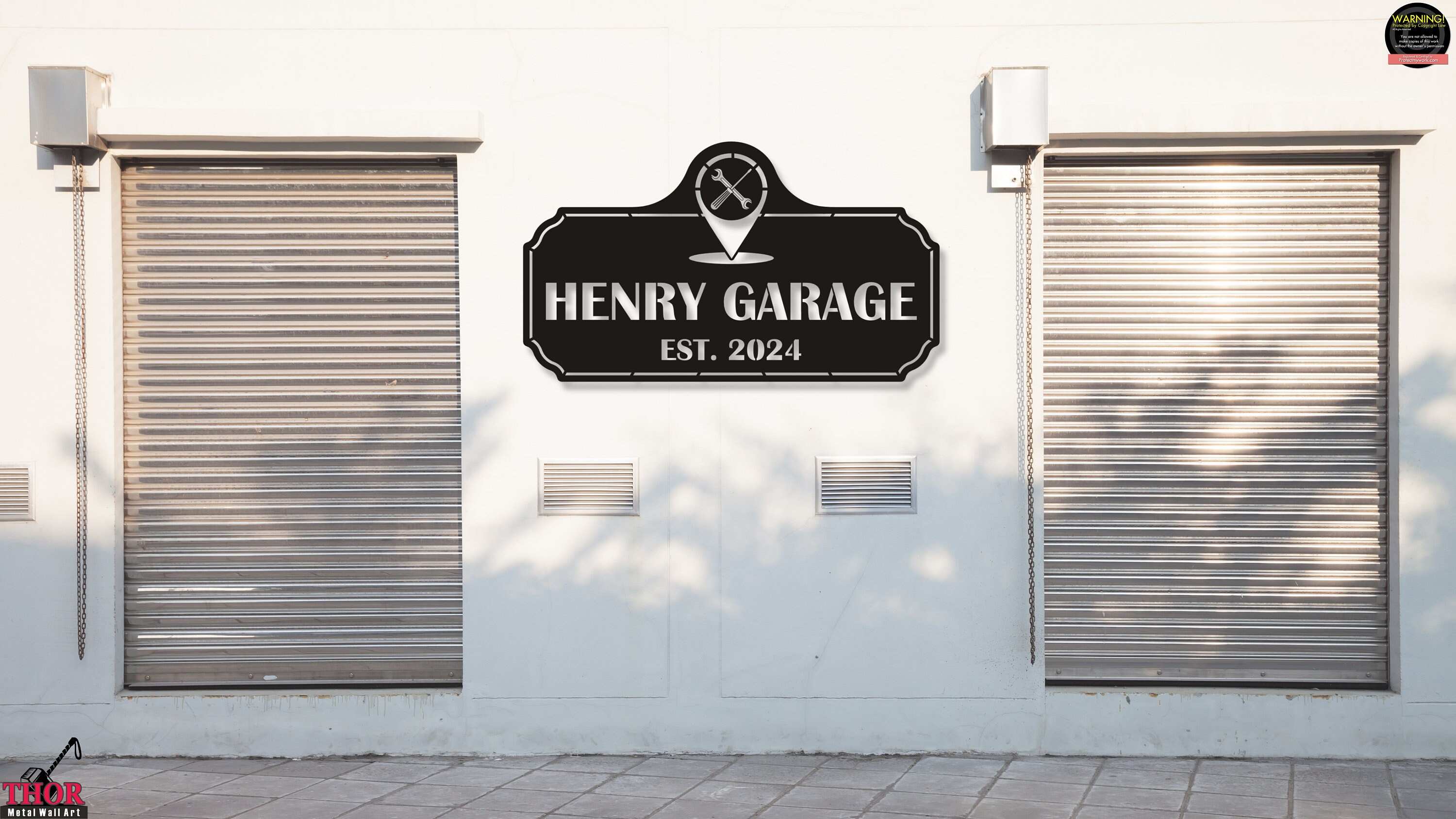 Custom Metal Garage Sign, Personalized Workshop Decor - Etsy