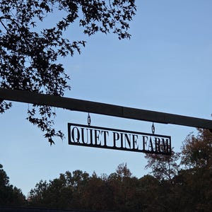Custom Metal Ranch Entrance Sign, Personalized Farm Gate Decor, Western ...