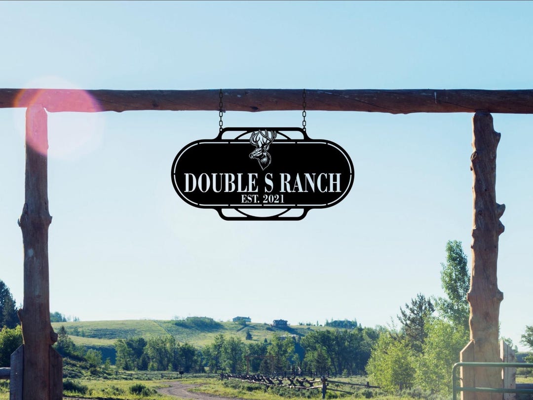 Custom Metal Farm Sign: Personalized Ranch Entrance Sign - Etsy