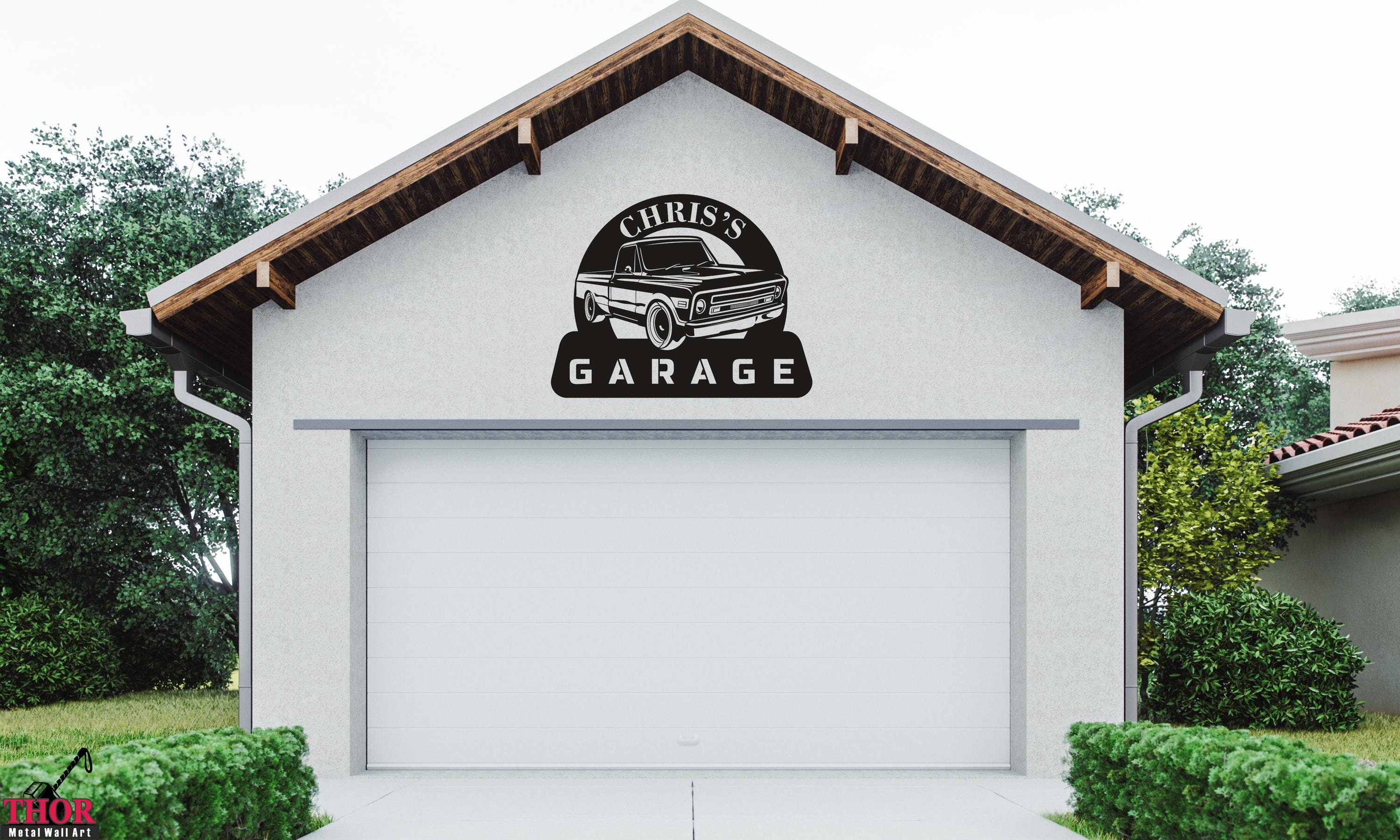 Personalized Garage Metal Sign, Custom Name, Dad's Gift - Etsy