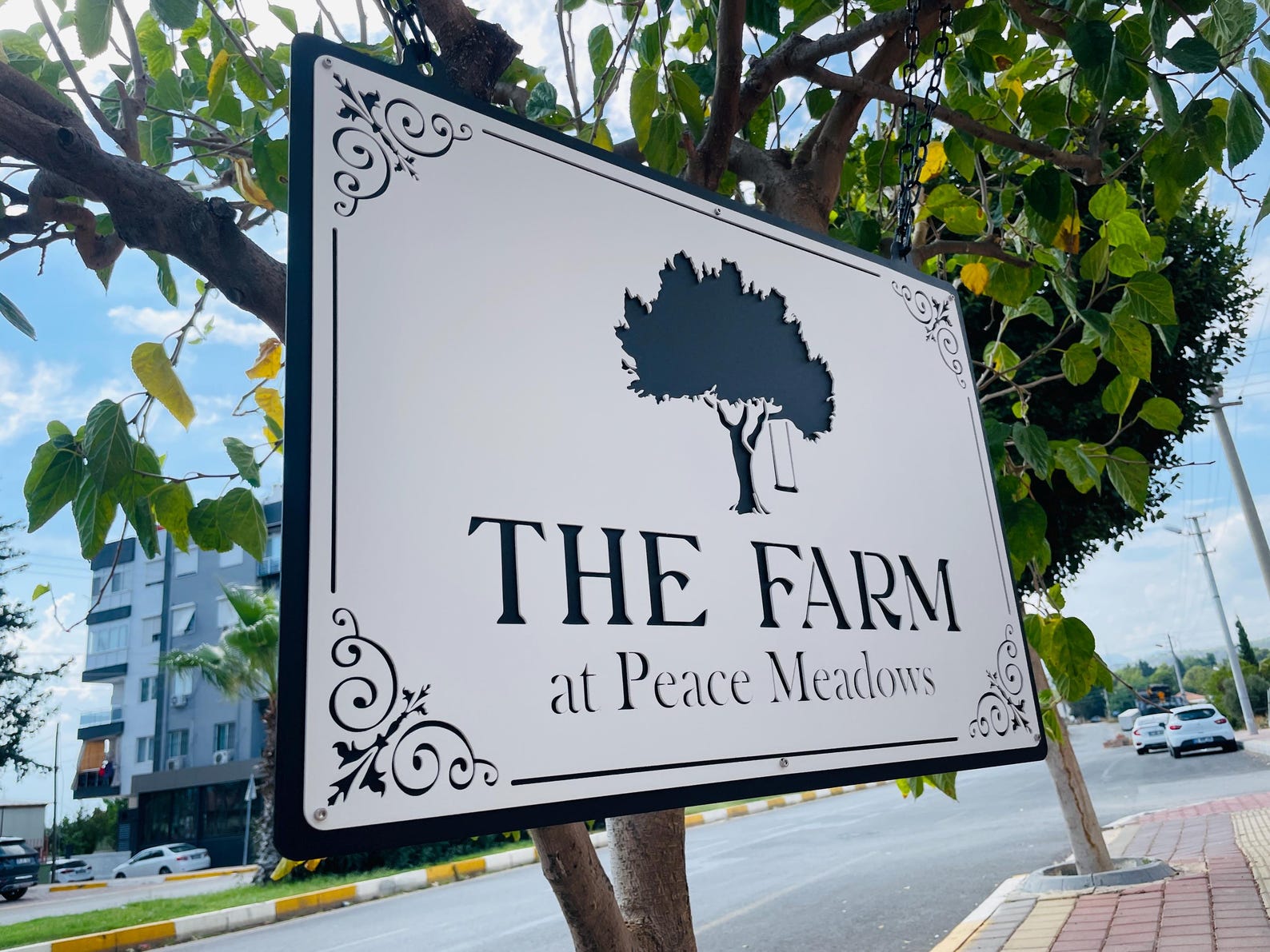 Custom Aluminum Farm Entrance Plaque, Personalized Family Name Sign ...