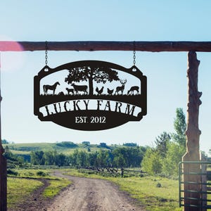 Farm House Sign, Barn Sign, Ranch Gate Ornament, Pole Barn Sign ...