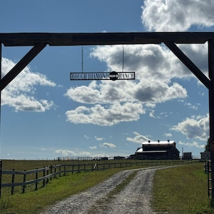Metal Ranch Entrance Signs, Custom Farm Signs, Ranch Gate Signs ...