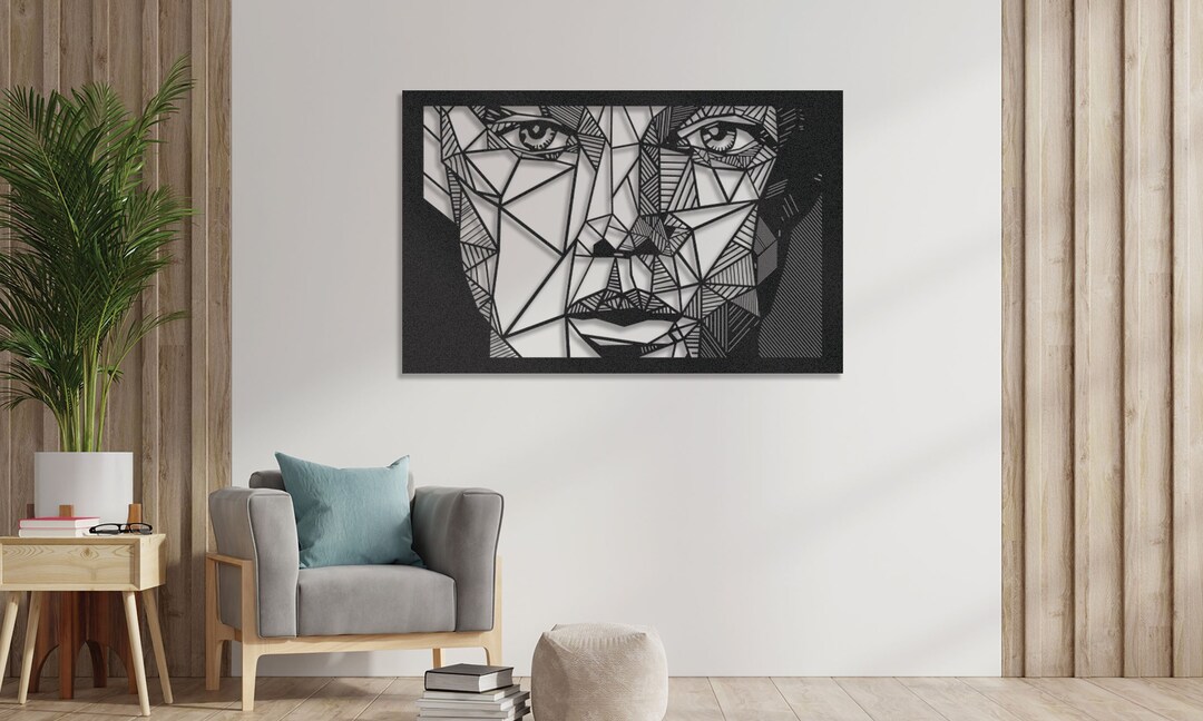 Abstract Face Wall Art Woman Wall Art Woman Face Wall Art - Etsy
