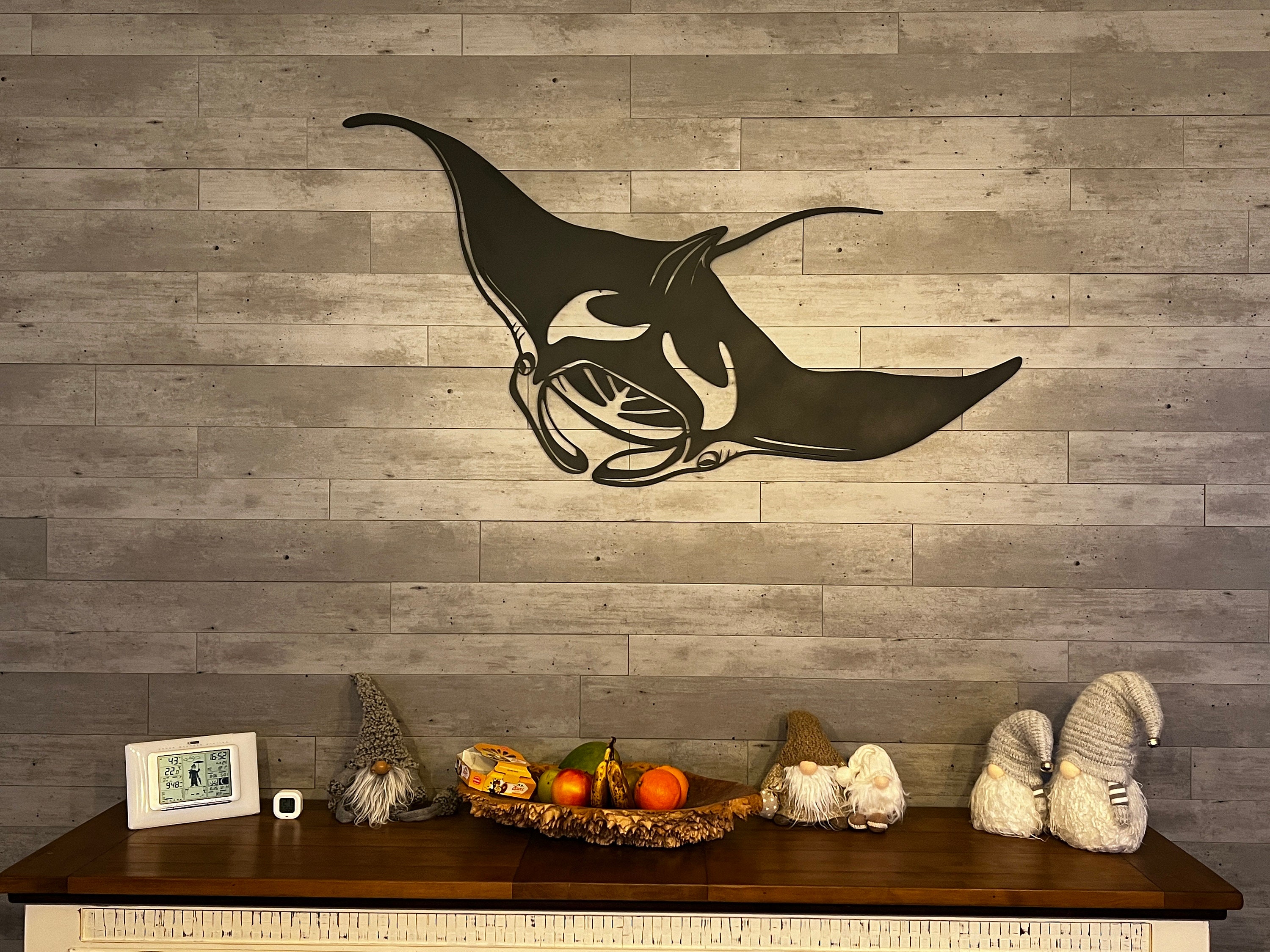 Metal Manta Ray Wall Art, Manta Ray House Sign, Shark Metal Art Gifts ...