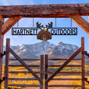 Large Metal Barn Signs , Custom Large Ranch Signs, Entrance Gate Sign ...