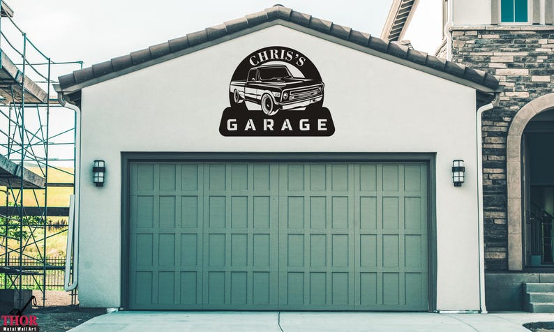 Personalized Garage Metal Sign, Custom Name, Dad's Gift - Etsy