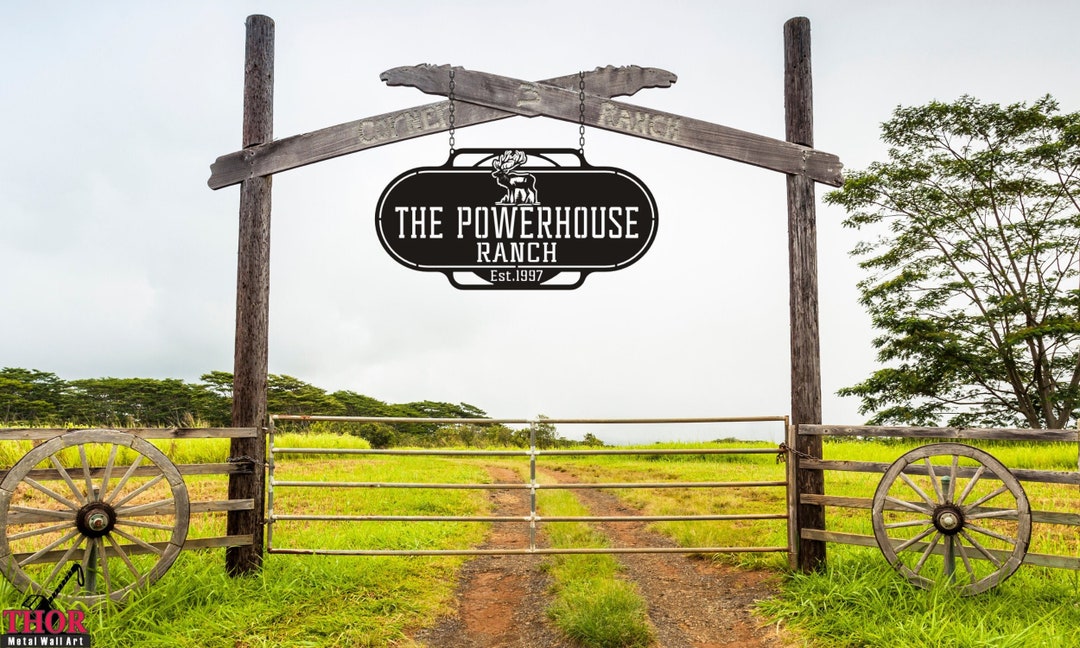 Ranch Signs, Custom Farm Signs Metal, Family Farm Sign, Large Outdoor ...