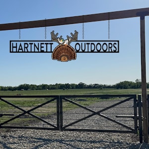 Large Metal Barn Signs , Custom Large Ranch Signs, Entrance Gate Sign ...