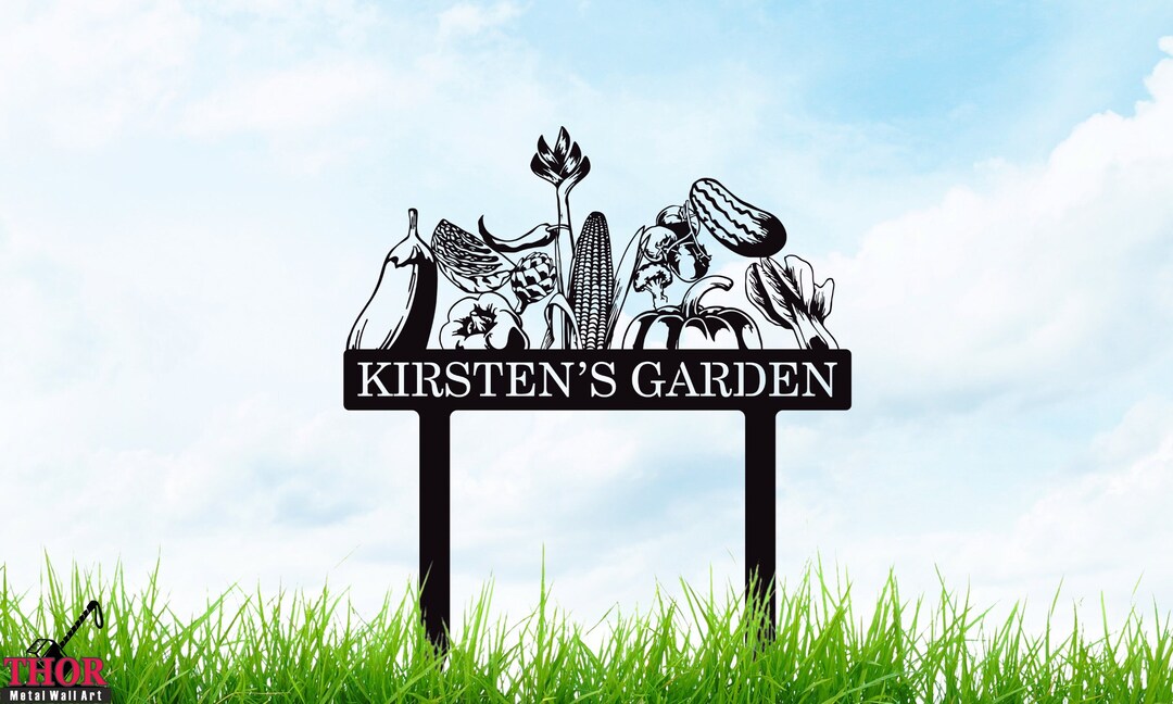 Personalized Vegetable Plot Markers, Vegetable Garden Sign, Custom ...