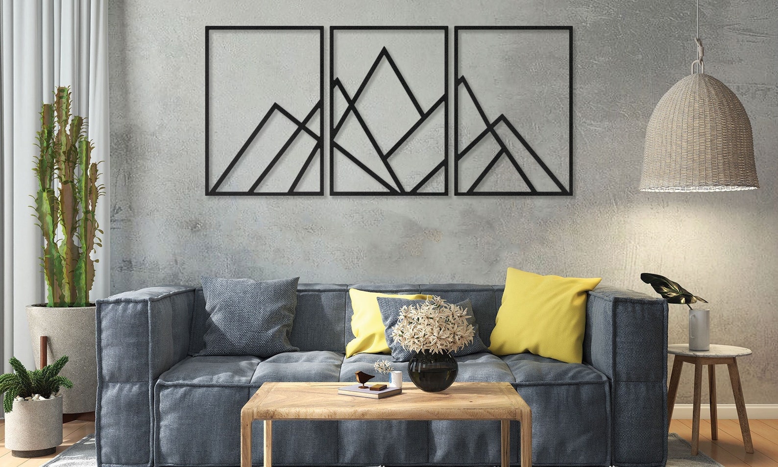 Mountain Metal Wall Art Mountain Wall Art Large Mountain - Etsy