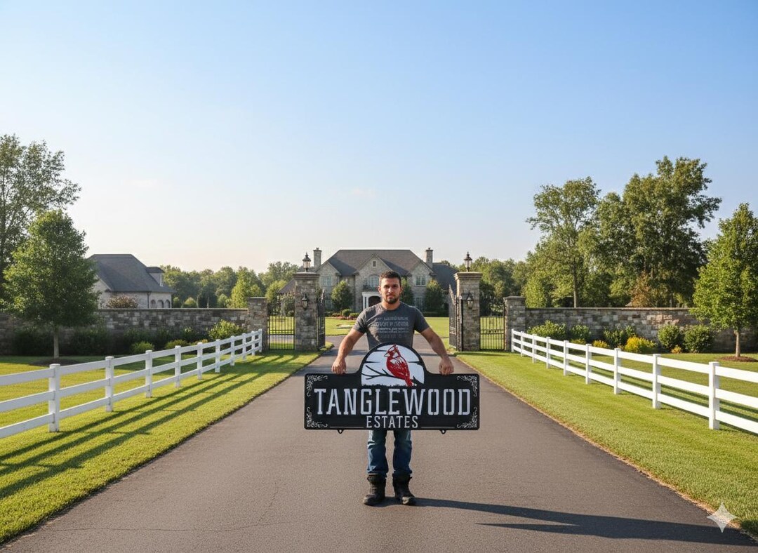 Custom Aluminum Farm Sign, Ranch Gate, Personalized Name - Etsy