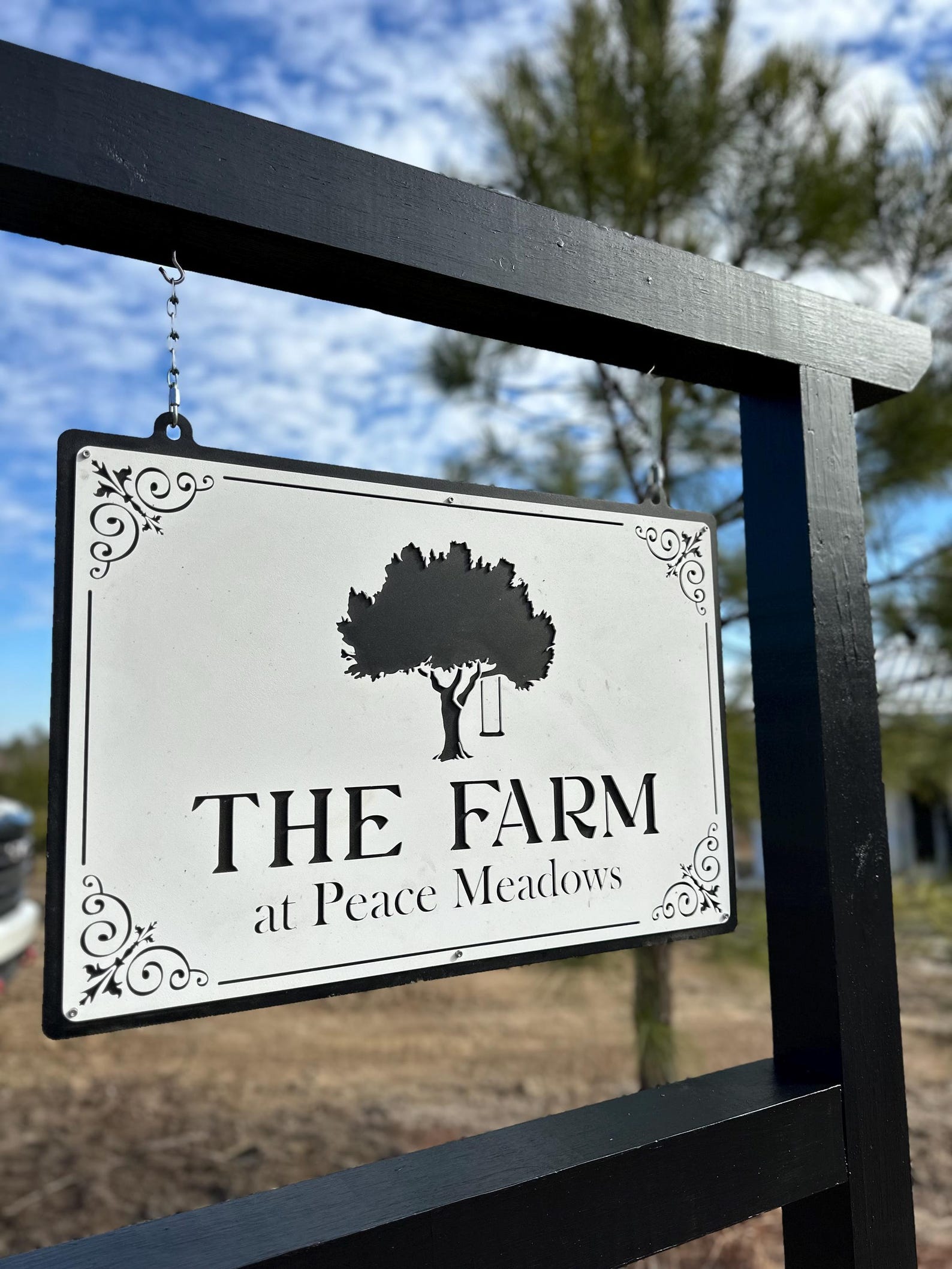 Custom Aluminum Farm Entrance Plaque, Personalized Family Name Sign ...