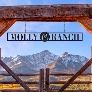 Metal Ranch Entrance Signs, Custom Farm Signs, Ranch Gate Signs ...