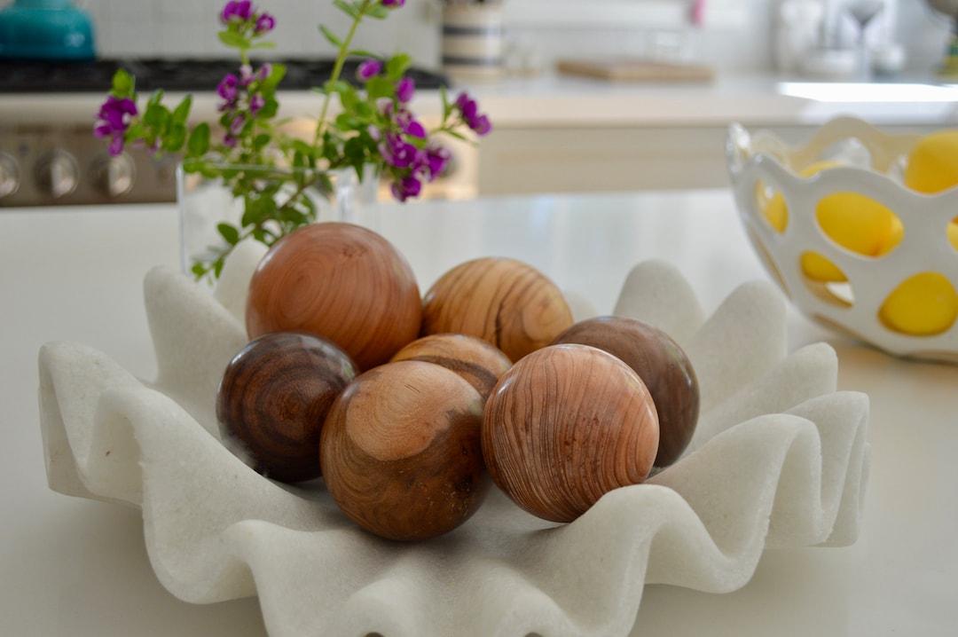 Artisan Handmade Wood Balls | 2.5" - 4"| Home Decor | Unique Gift ...