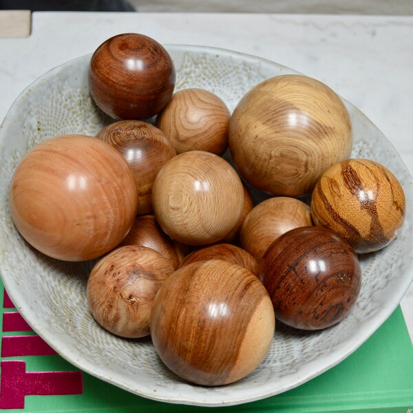 Wood Balls - Etsy