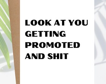 Funny Promotion Card | Etsy