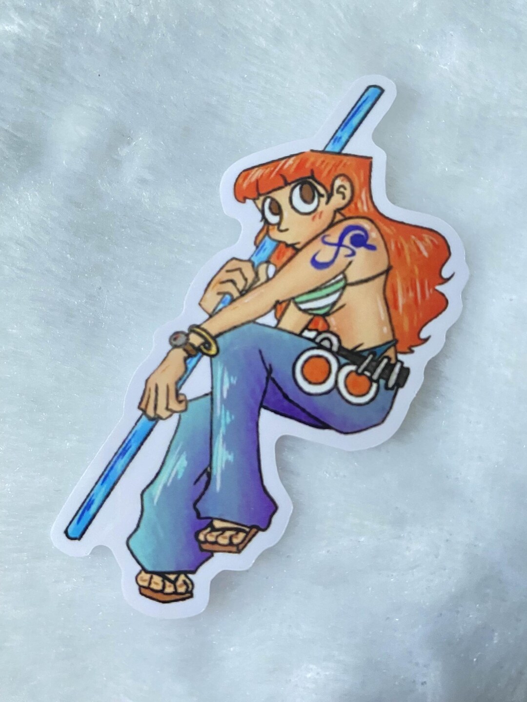 Nami One Piece Sticker - Etsy