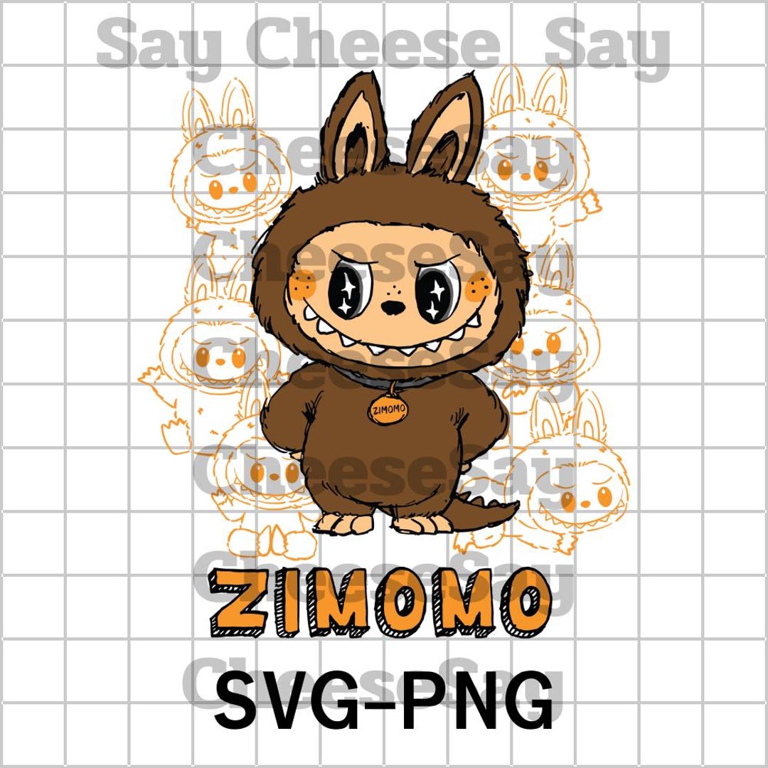 Zimomo, labubu, zimomo labubu Descarga digital SVG y PNG - Etsy México