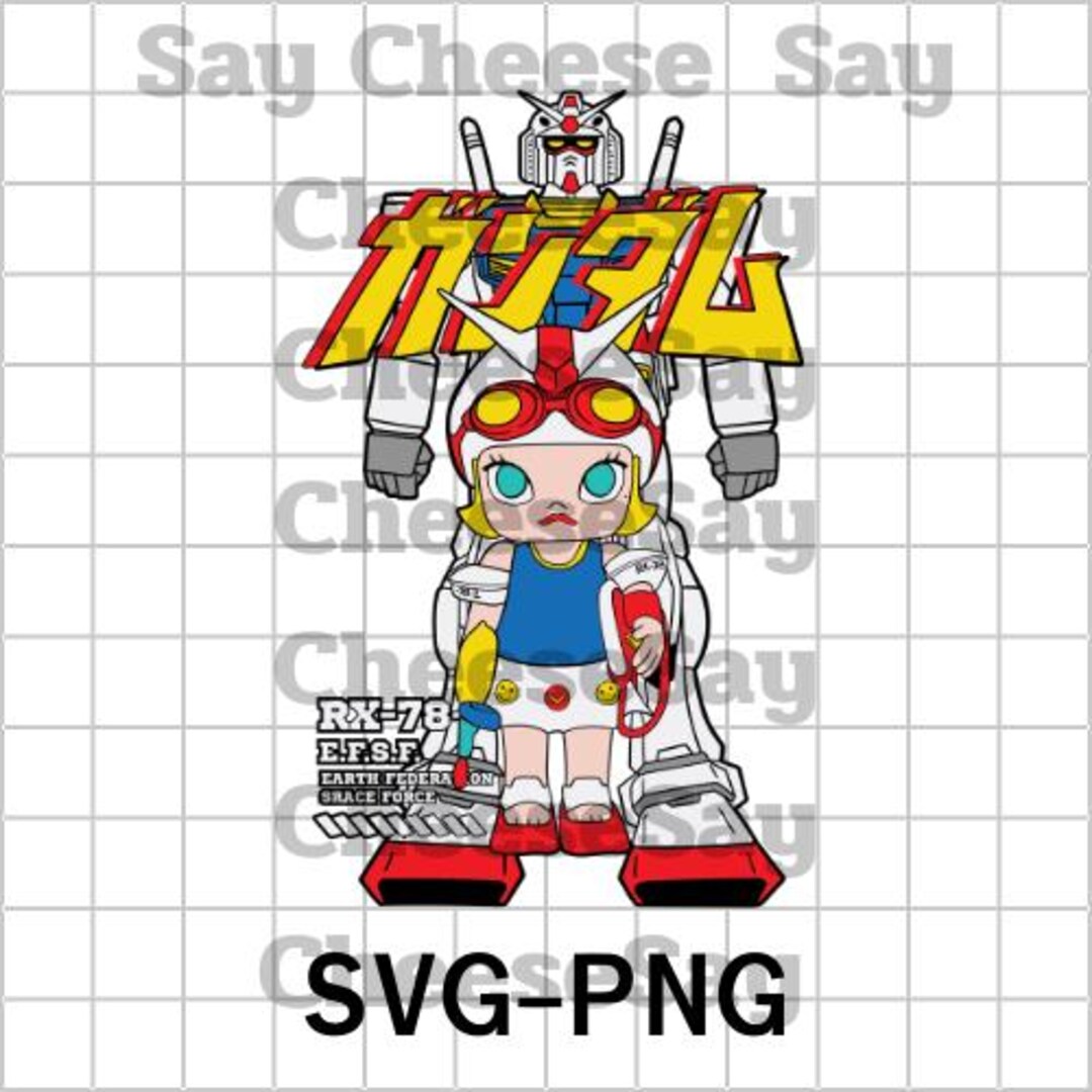 Gundam,gundam Molly,molly Gundam,molly Digital Download SVG and PNG - Etsy