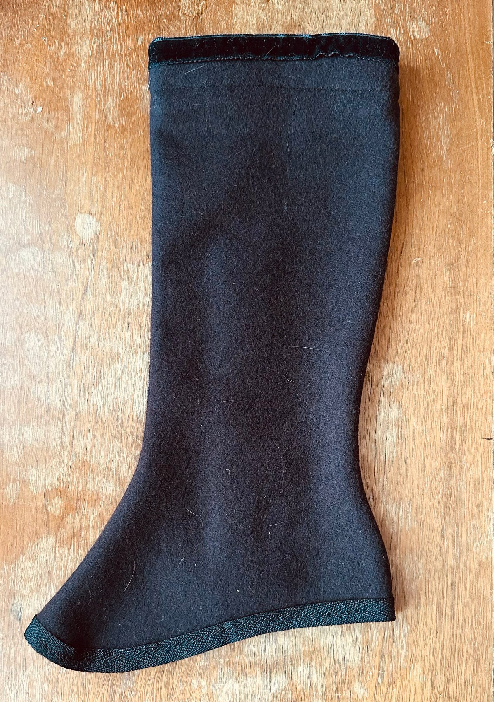 Steampunk Boot Covers, Gaiters, Chocolate Brown Felt, Black Velvet Trim ...