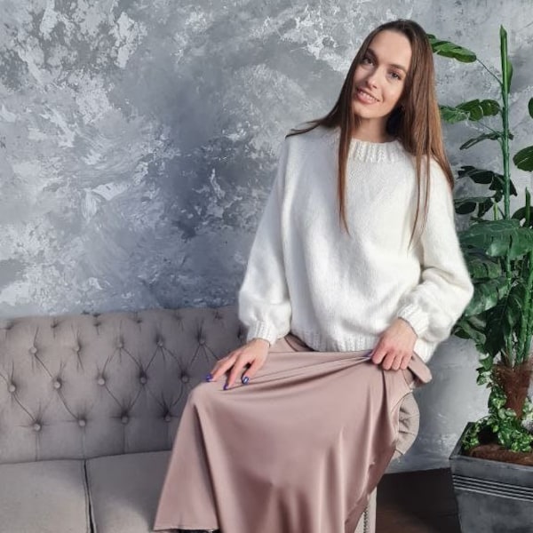 Angora Sweater - Etsy