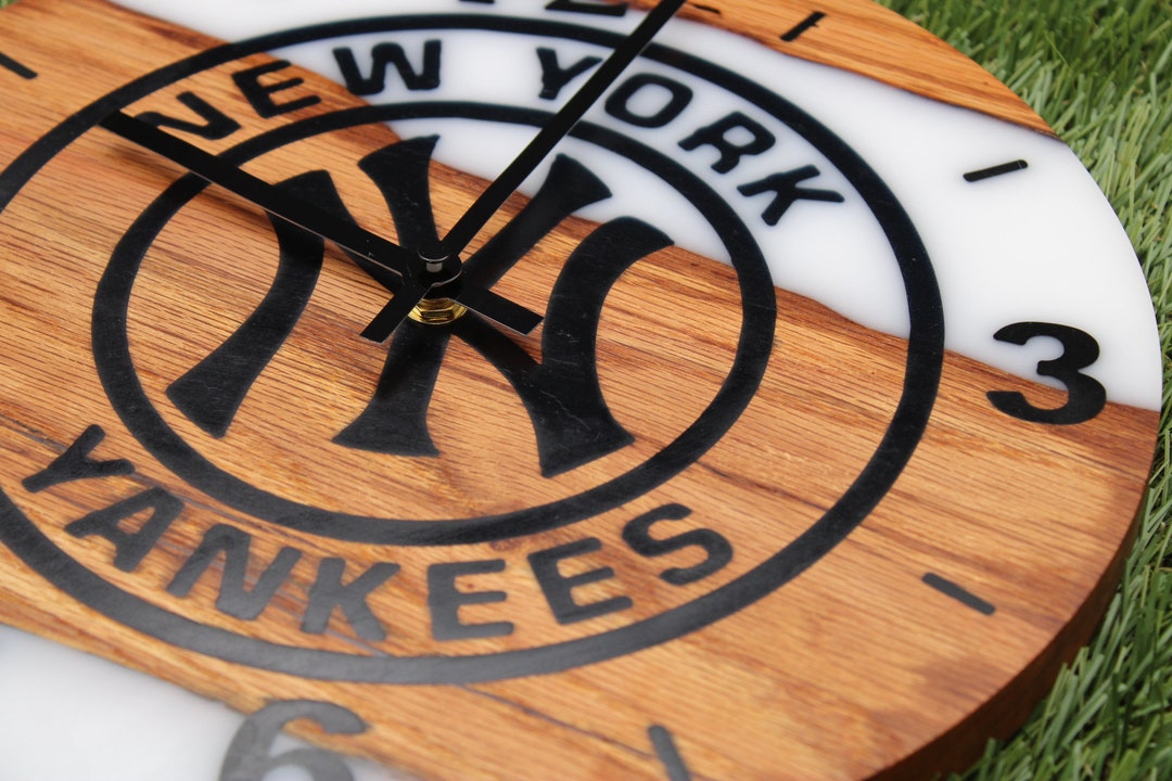 New York Yankees Clock - Etsy New York Yankees Clock - Etsy