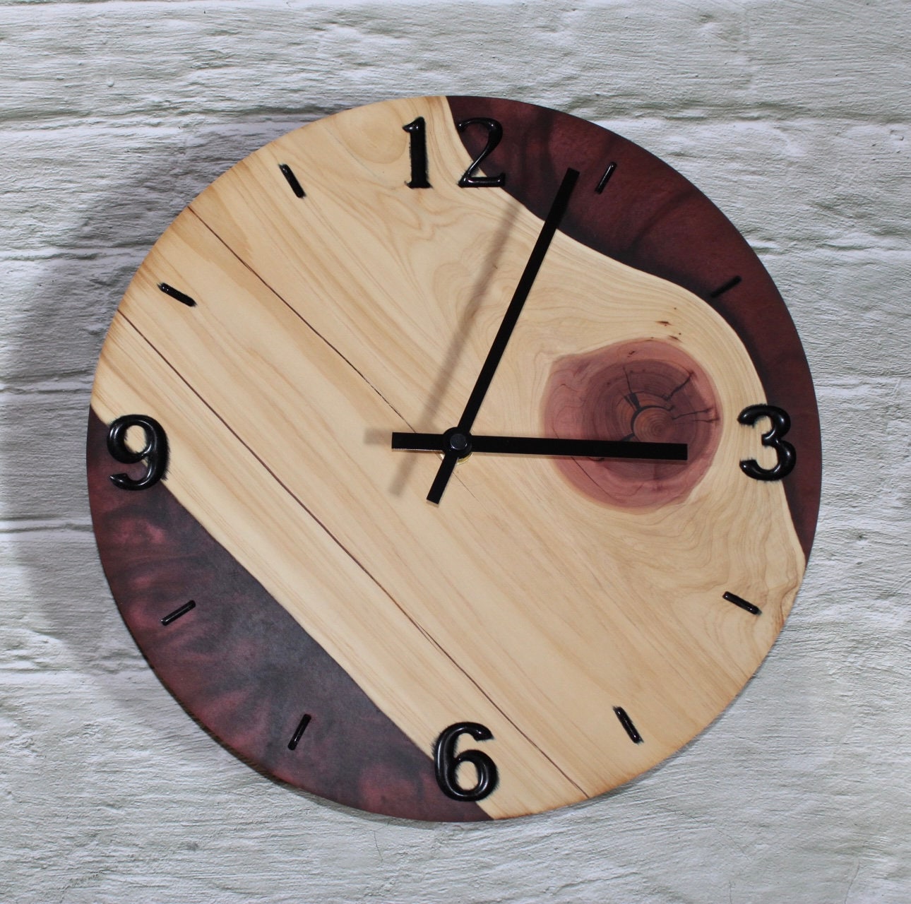 Epoxy, Cedar Wood Clock - Etsy