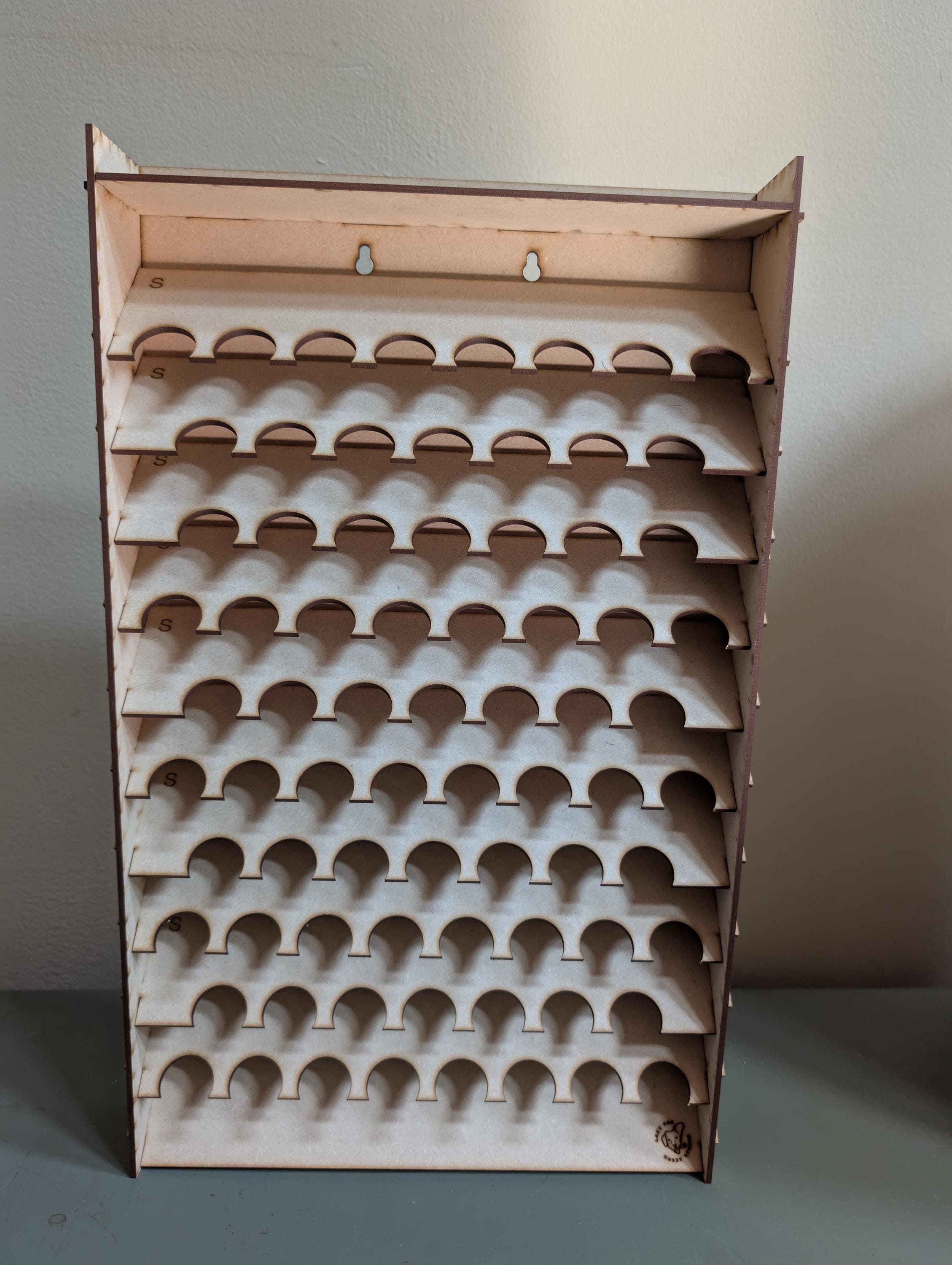 Wall Mounted Vertical Hobby Paint Storage Rack - No Gluing Required - Etsy