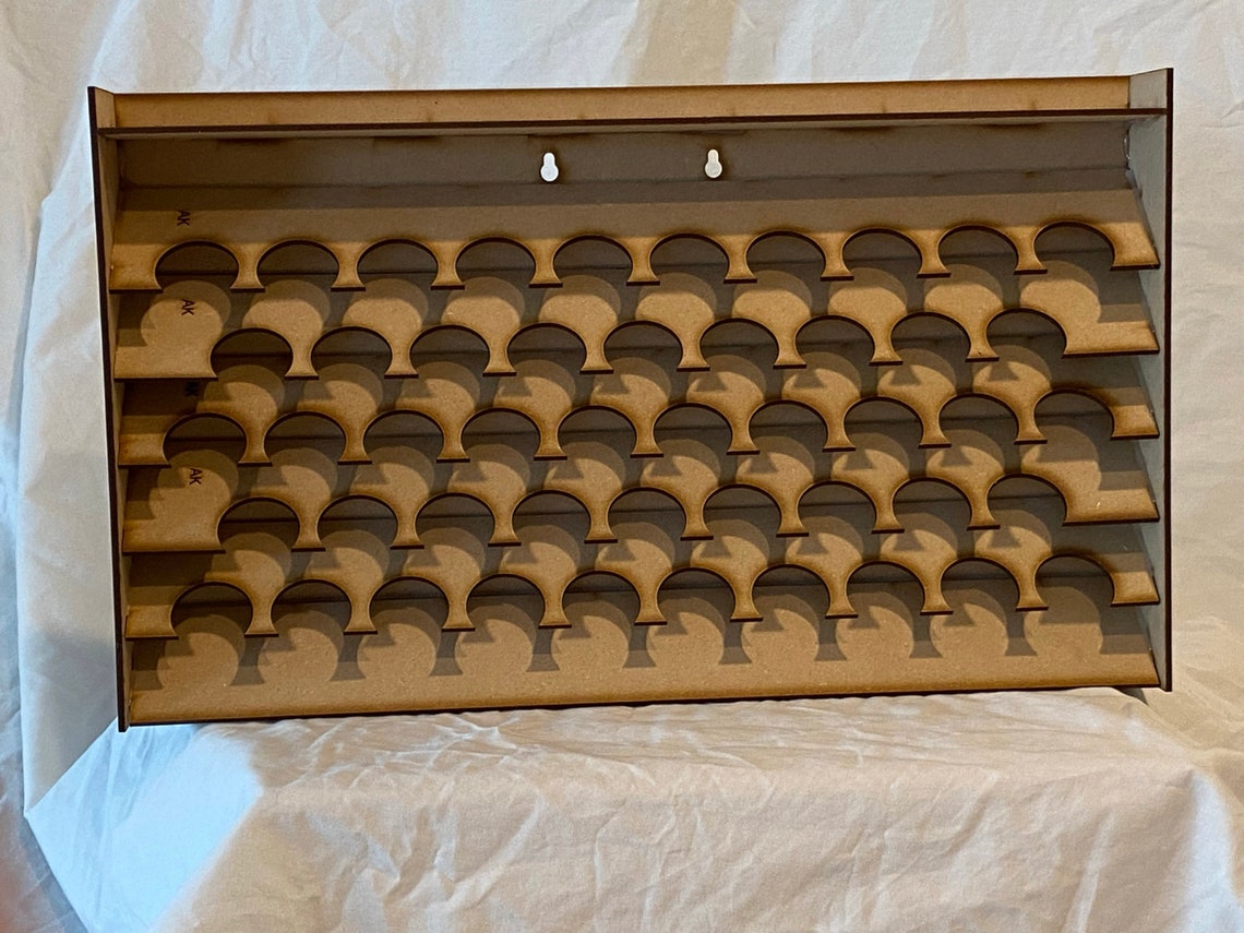 Wall Mounted Hobby Paint Storage Rack Horizontal - Etsy