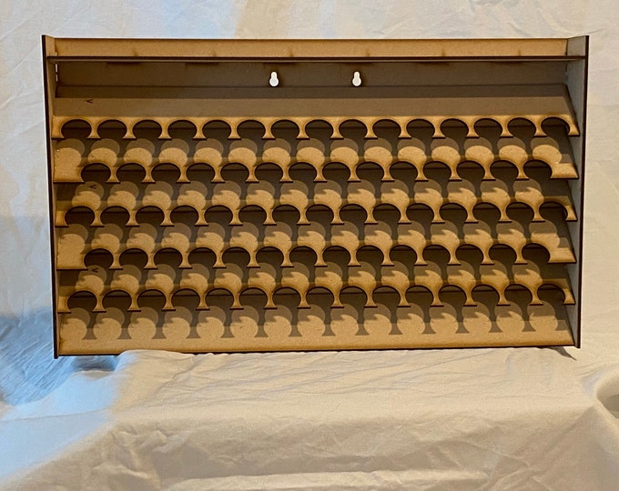 Wall Mounted Hobby Paint Storage Rack - Horizontal - Etsy