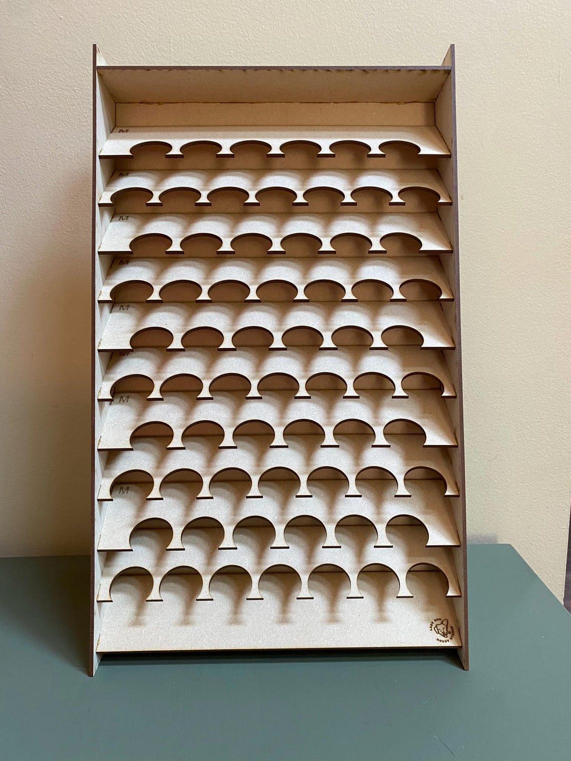 Angled Free Standing Desktop Paint Rack - Etsy