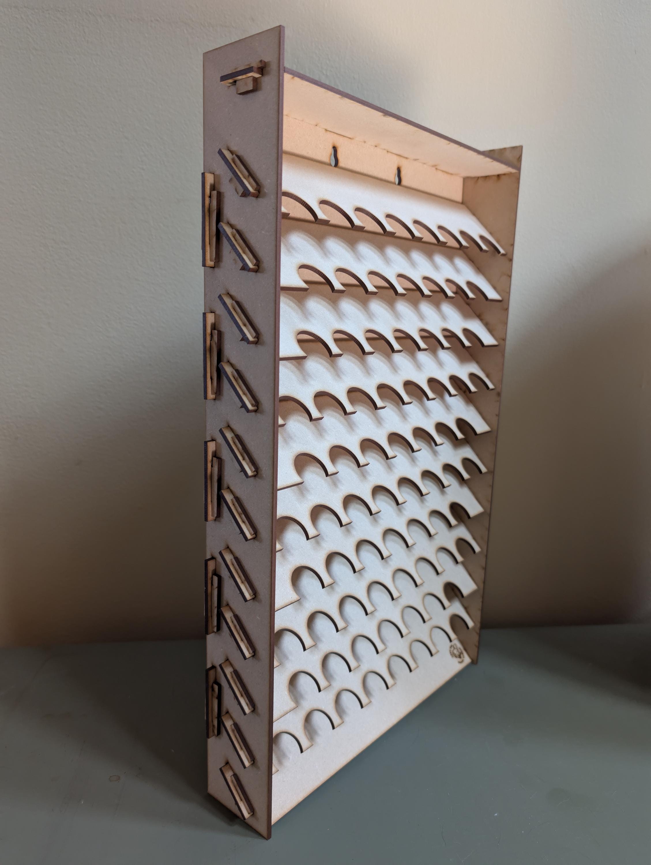 Wall Mounted Vertical Hobby Paint Storage Rack - No Gluing Required - Etsy