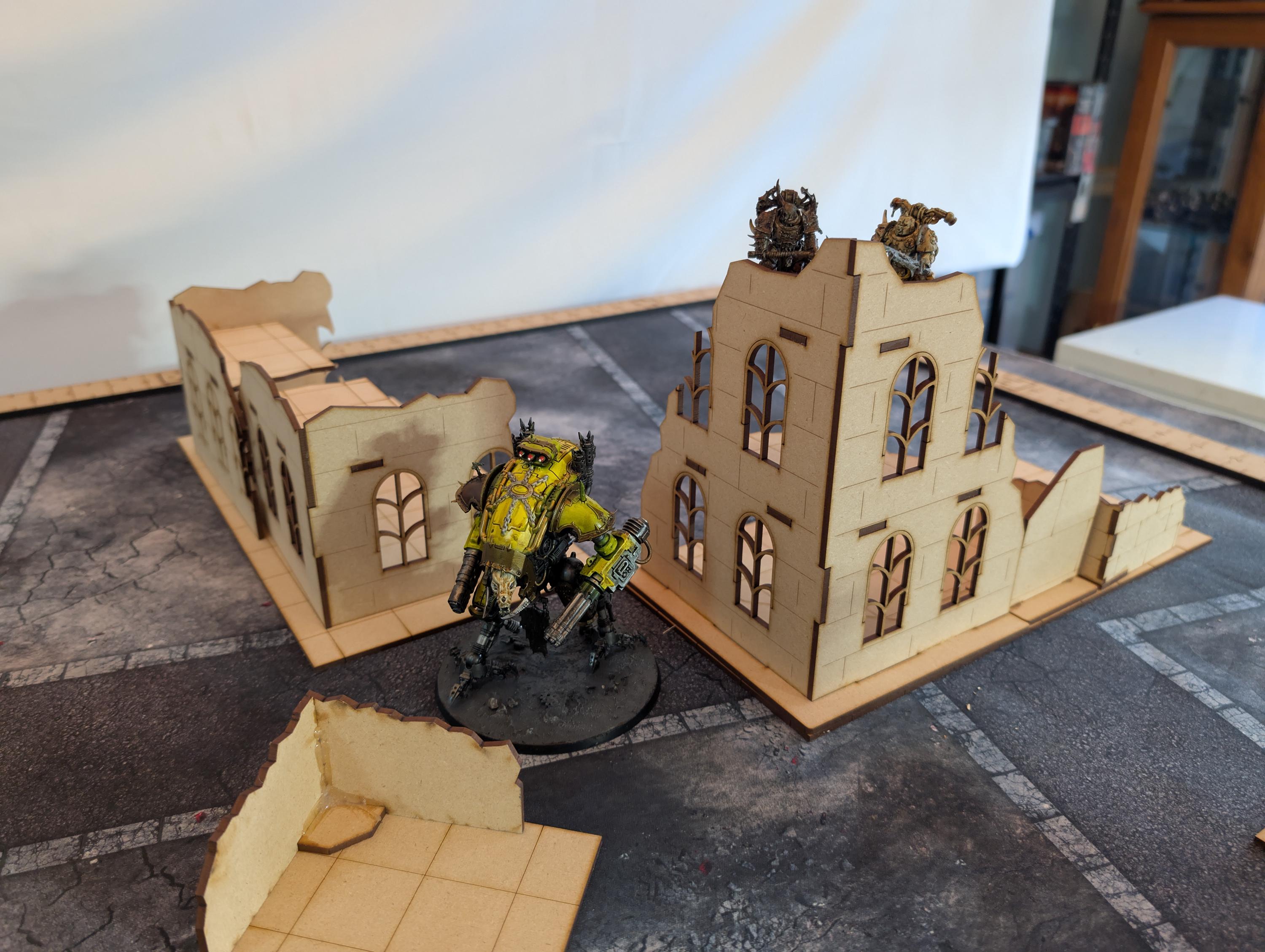 Wargaming Terrain Set: MDF Ruin Layouts for 40K Tournament - Etsy