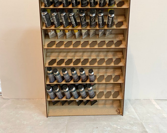 Wall Mounted Tube Type Paint Storage Rack - 20/21ml Tubes or 37ml Tubes ...