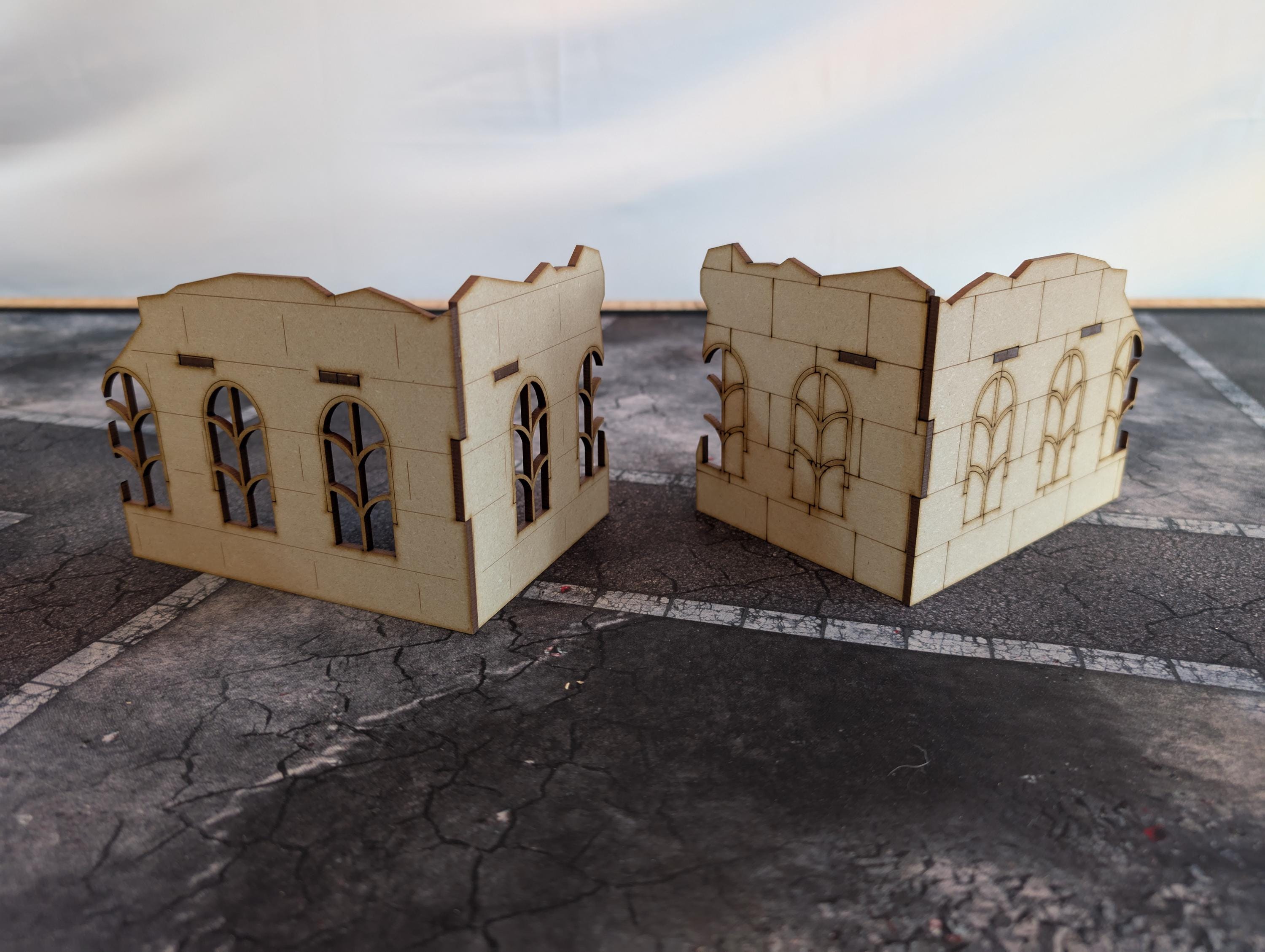 Wargaming Terrain Set: MDF Ruin Layouts for 40K Tournament - Etsy