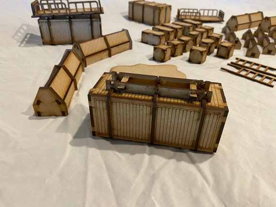 Wargaming Terrain Shipping Containers Set 3 - Etsy