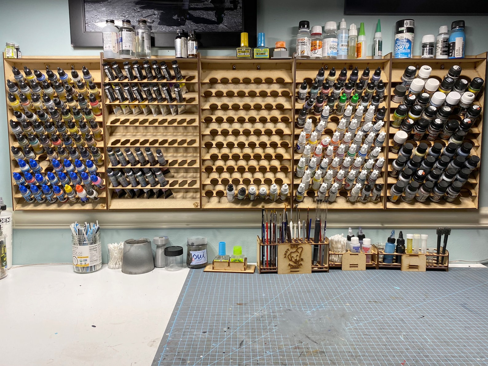 Wall Mounted Tube Type Paint Storage Rack 20/21ml Tubes or - Etsy