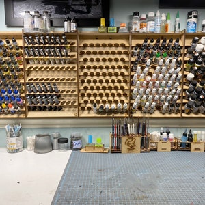 Wall Mounted Tube Type Paint Storage Rack - 20/21ml Tubes or 37ml Tubes ...