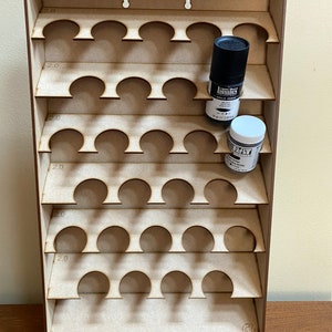 Wall Mounted Paint Rack for Golden / Liquatex Liquid Paints - Etsy