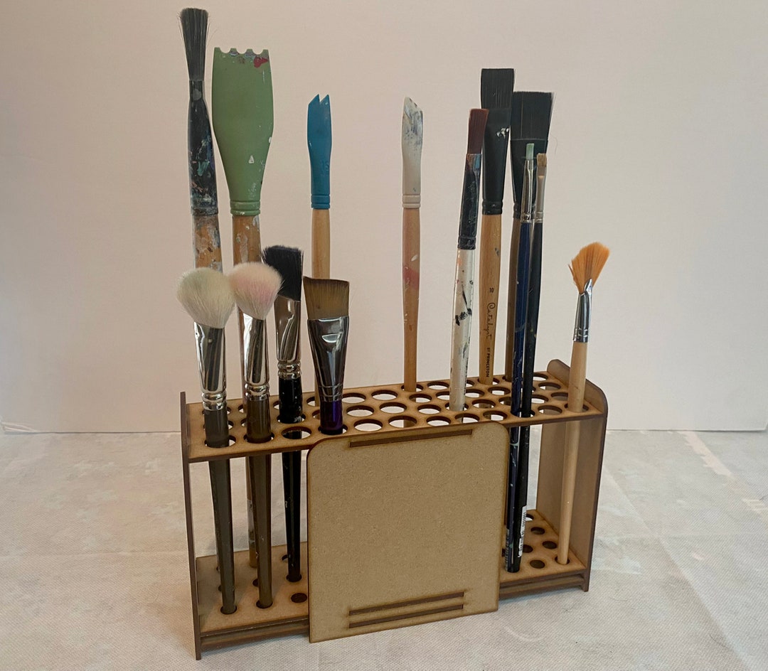 Extra Large Paint Brush / Tool Holder for Your Art Desk - Etsy