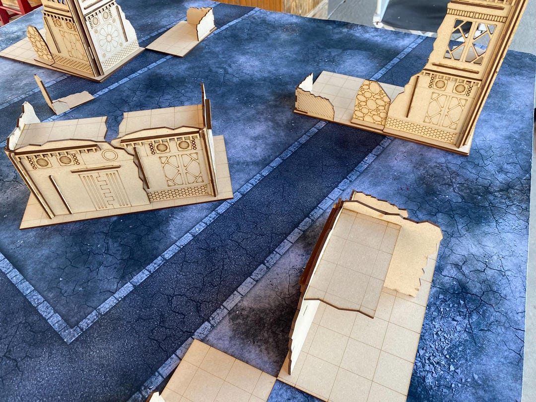 Scifi Wargaming Terrain Set: Pariah Nexus Layouts, MDF Full Table - Etsy