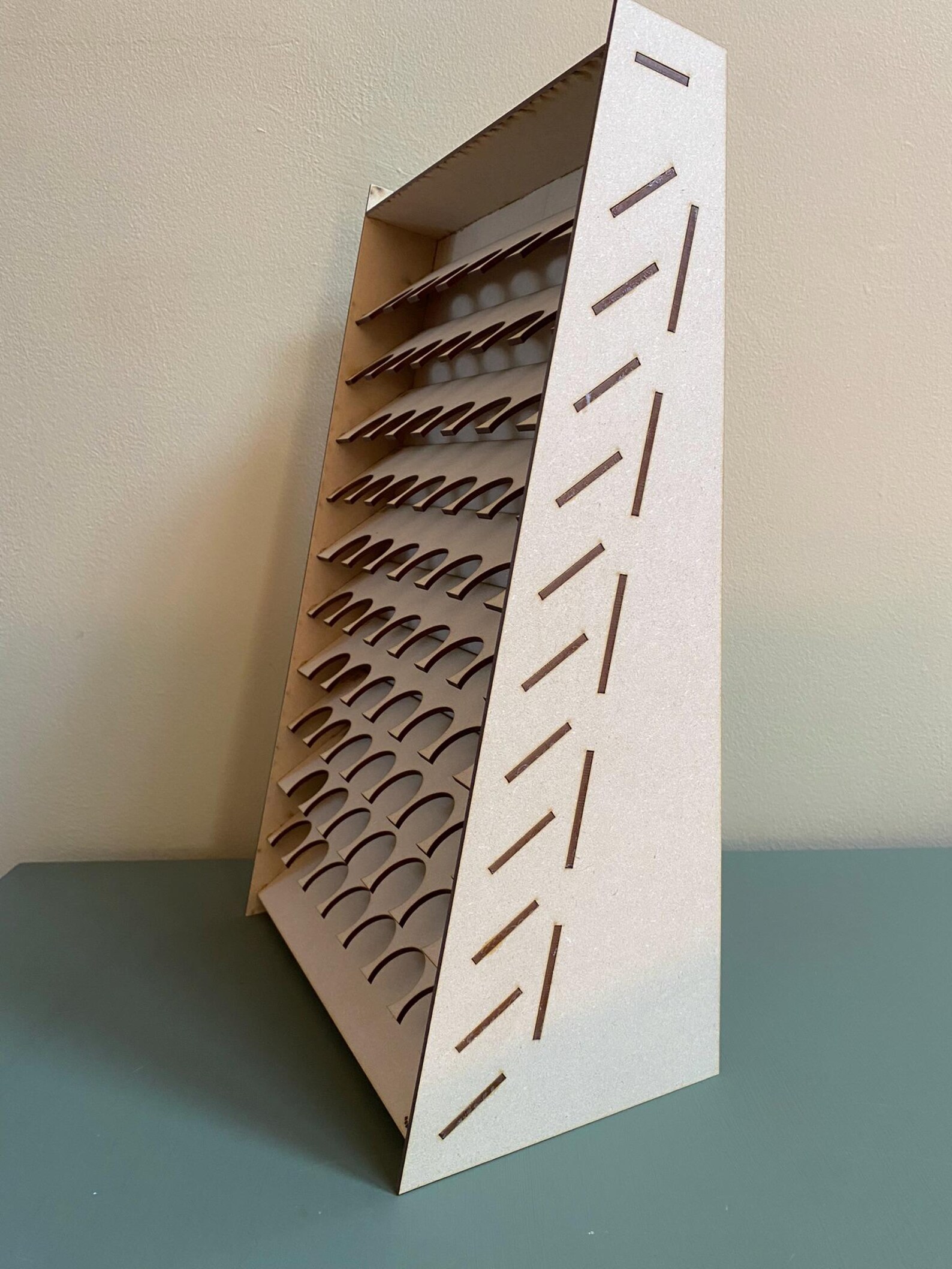 Angled Free Standing Desktop Paint Rack - Etsy