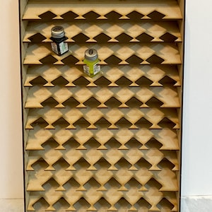 Wall Mounted Hobby Paint Storage Rack - Vertical - Etsy